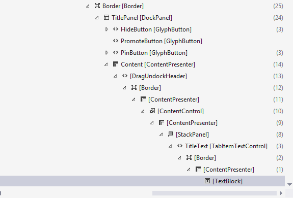 Using Live Visual Tree to discover internals of Visual Studio · Amadeo's